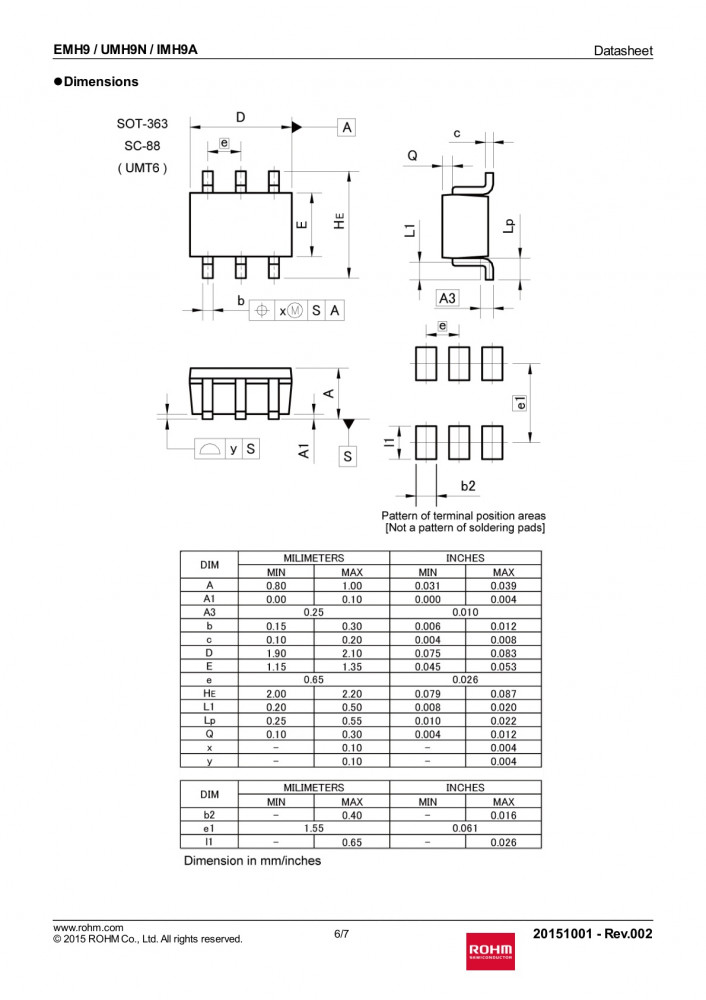 UMH9N datasheet page 6
