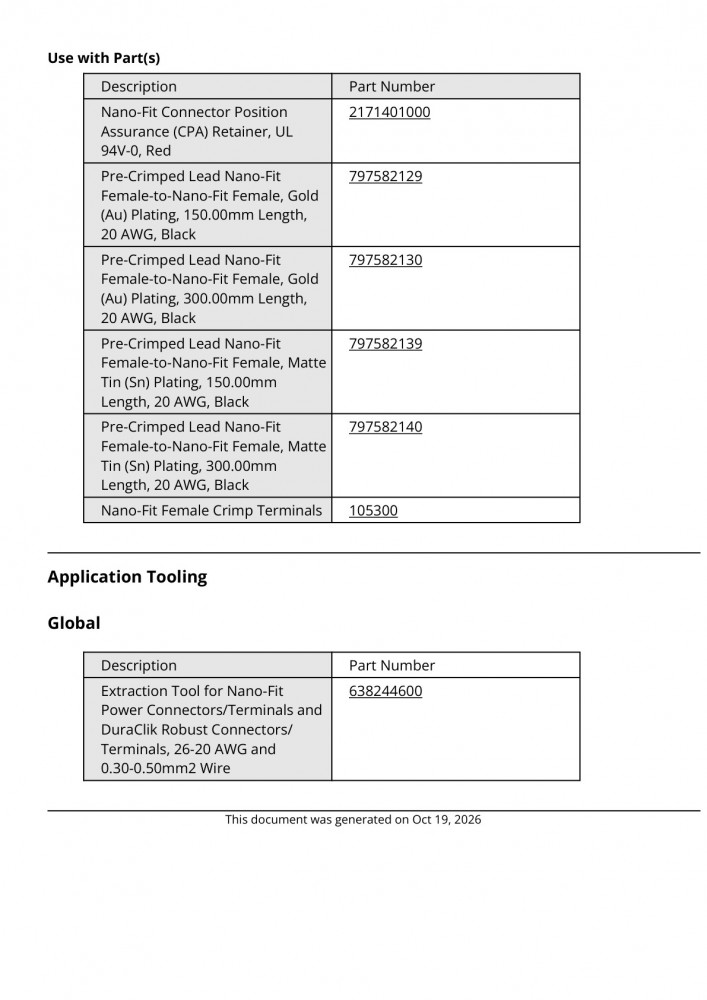 Nano-Fit product specification, page 6
