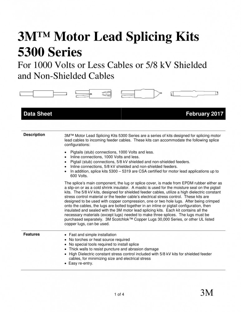 3M 5300 Series datasheet page 1
