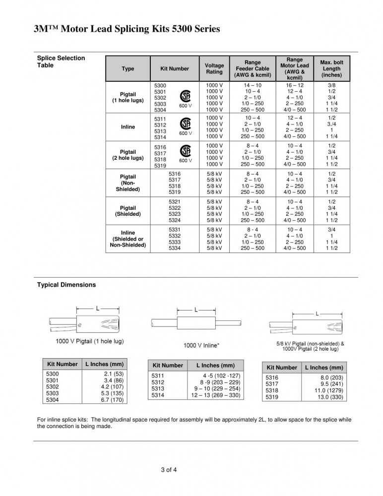 3M 5300 Series datasheet page 3