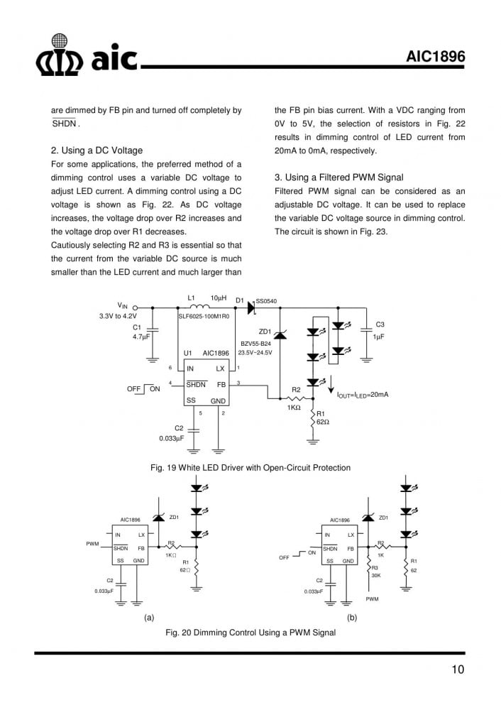 AIC1896 datasheet page 10