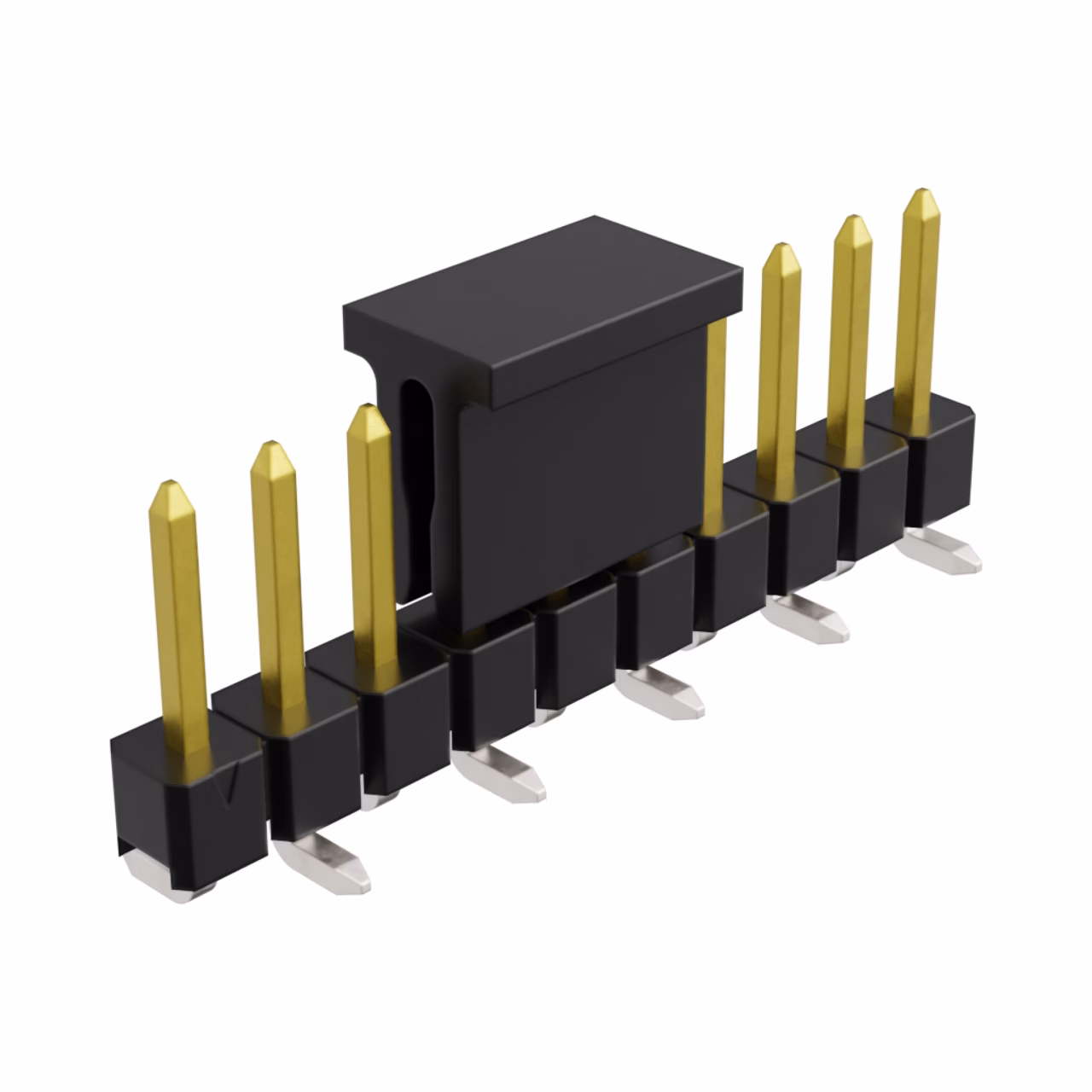 C-Grid / SL Header, Surface Mount, Breakaway, Vertical, 10 Circuits, 0.38µm Gold (Au) Plating, Tape and Reel Packaging with Cap, Lead-Free for sale