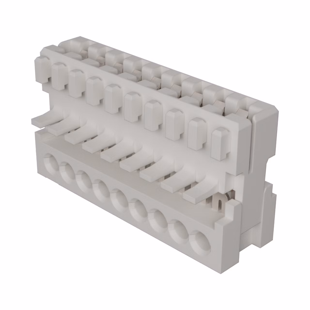 Appli-Mate RAST 2.5 IDT Housing, 2.50mm Pitch, Female, 9 Circuits, Beaded Terminal, All Position Keys, Slotted Endwalls for sale