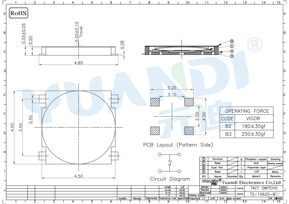 TS-1062S-B3 technical document preview