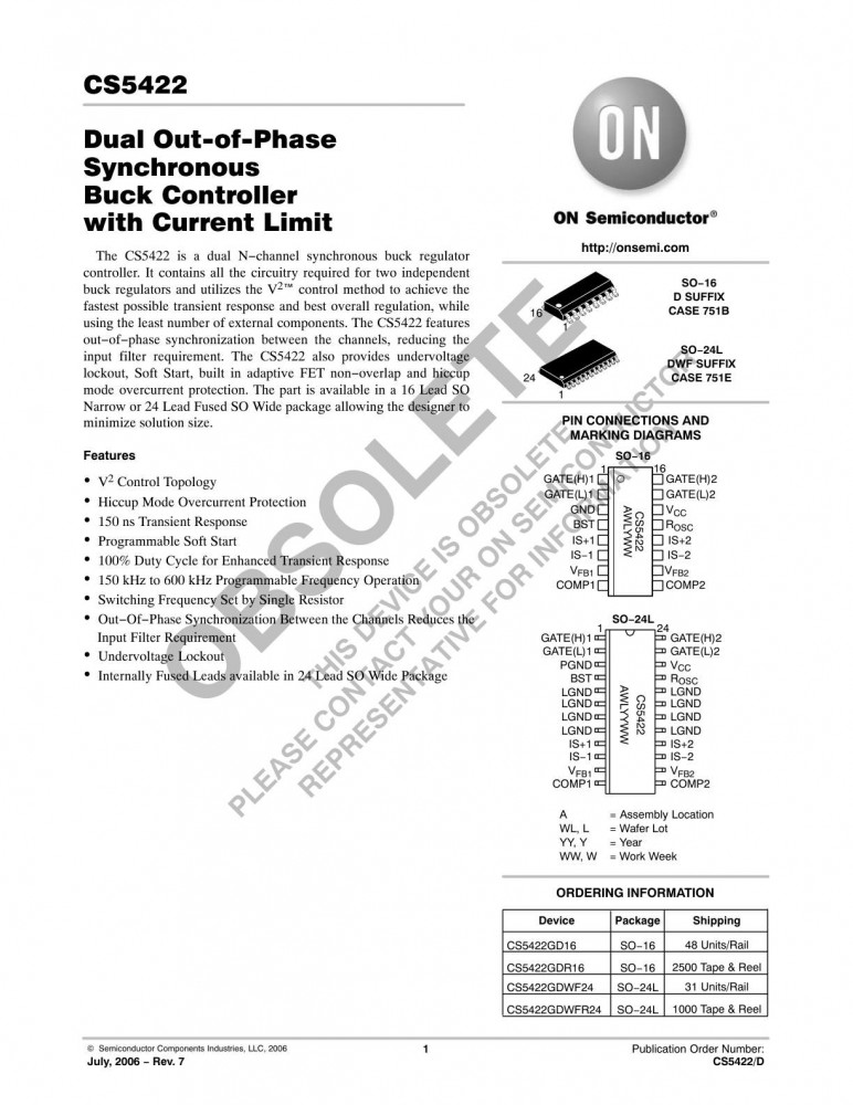 CS5422 datasheet page 2