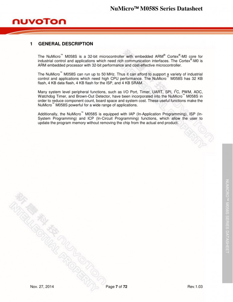 M058S datasheet page 7