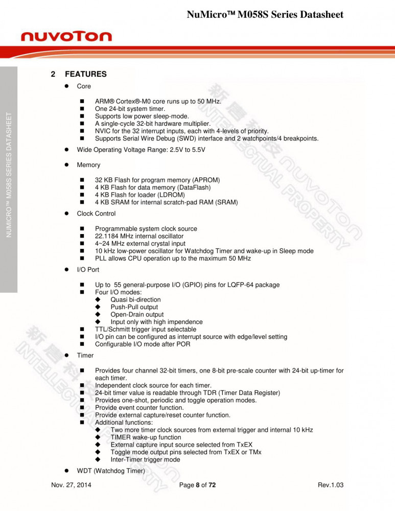 M058S datasheet page 8