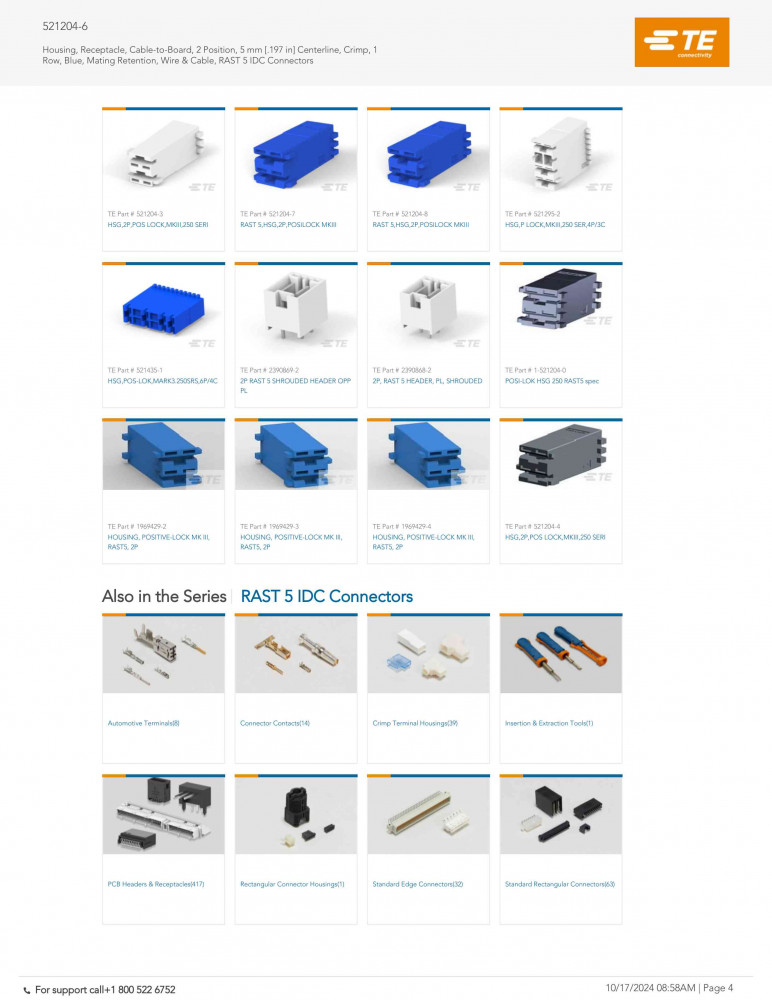 TE Connectivity 521204-6 technical document page 4