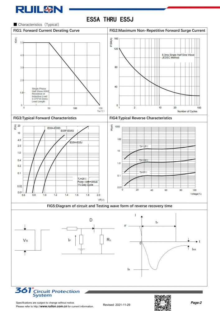 RUILON ES5J datasheet page 2
