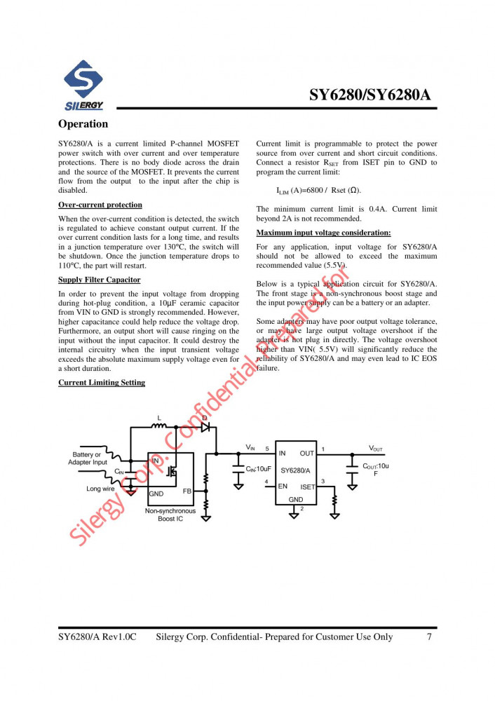 SY6280AAAC datasheet page 7