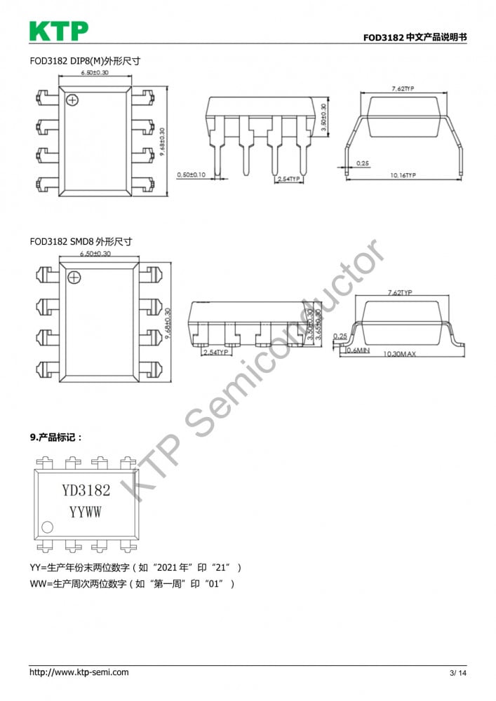 FOD3182-C5L0 datasheet page 3
