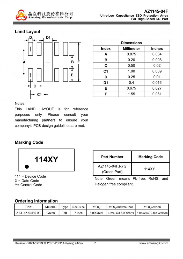 AZ1145-04F datasheet page 7