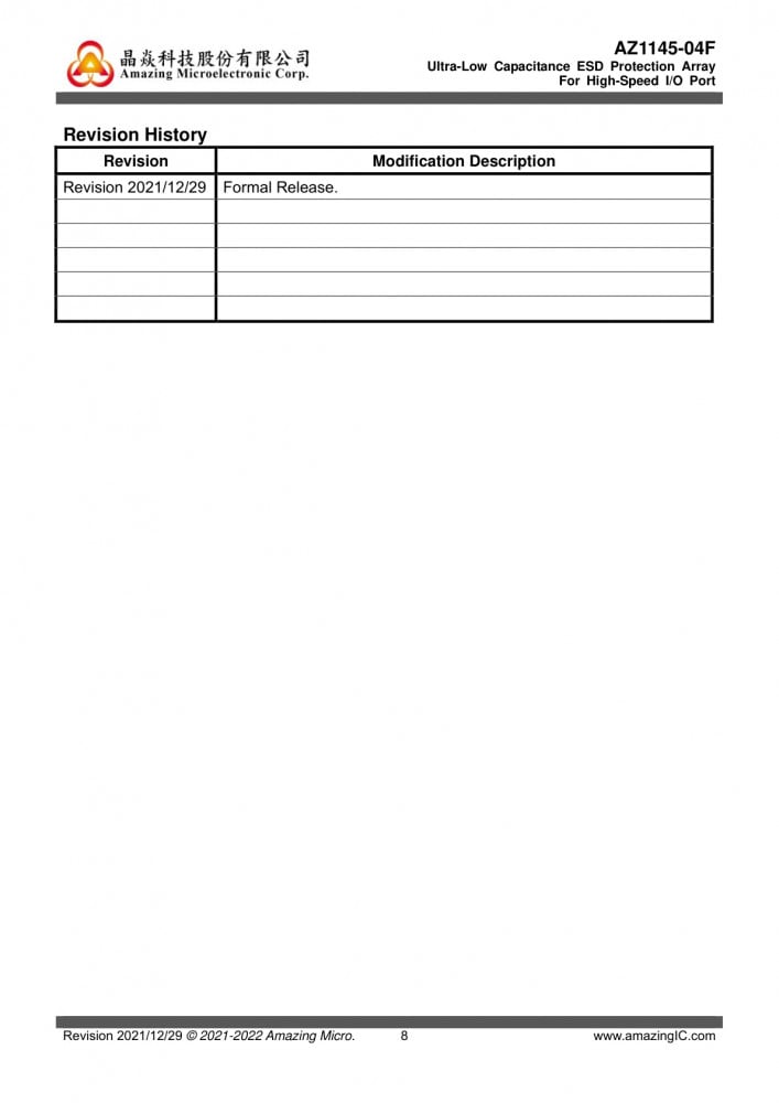 AZ1145-04F datasheet page 8