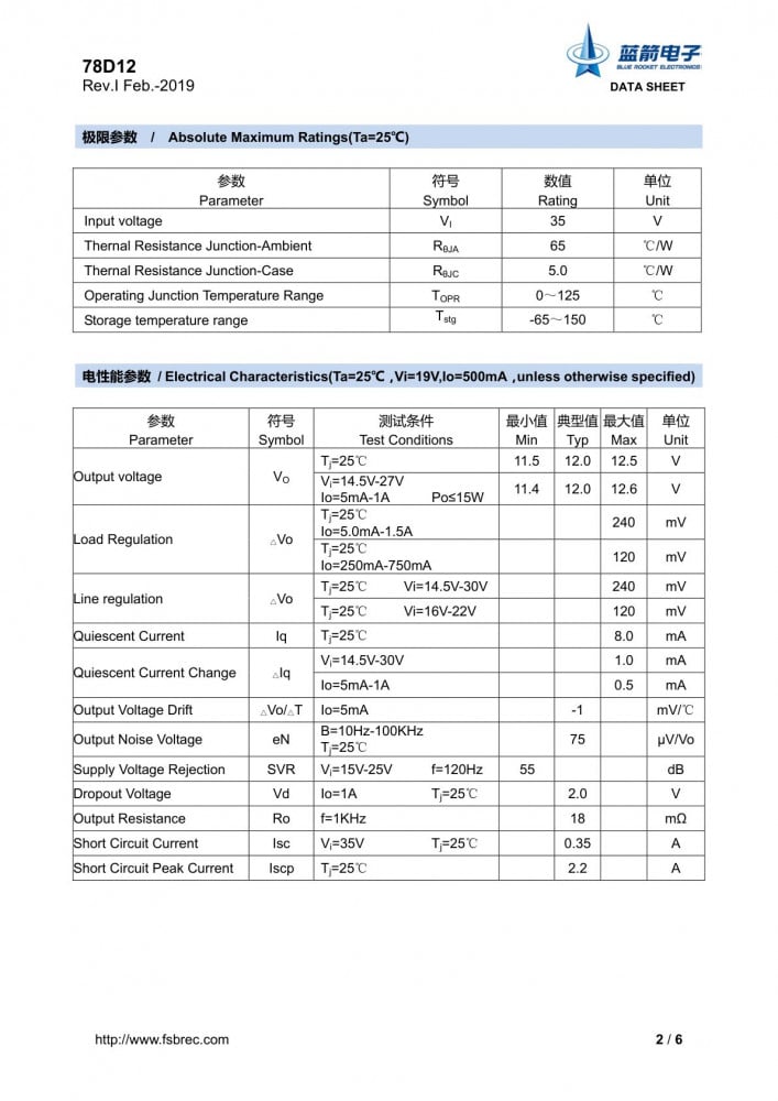 78D12 datasheet page 2