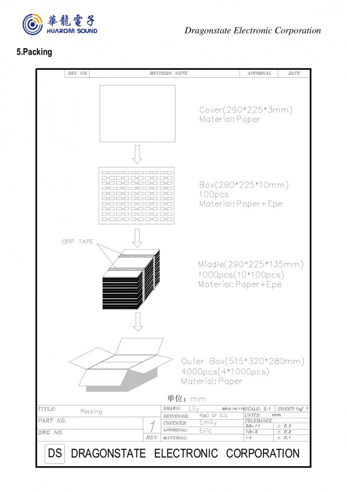 HDK-160908ZA-3W8 drawing page