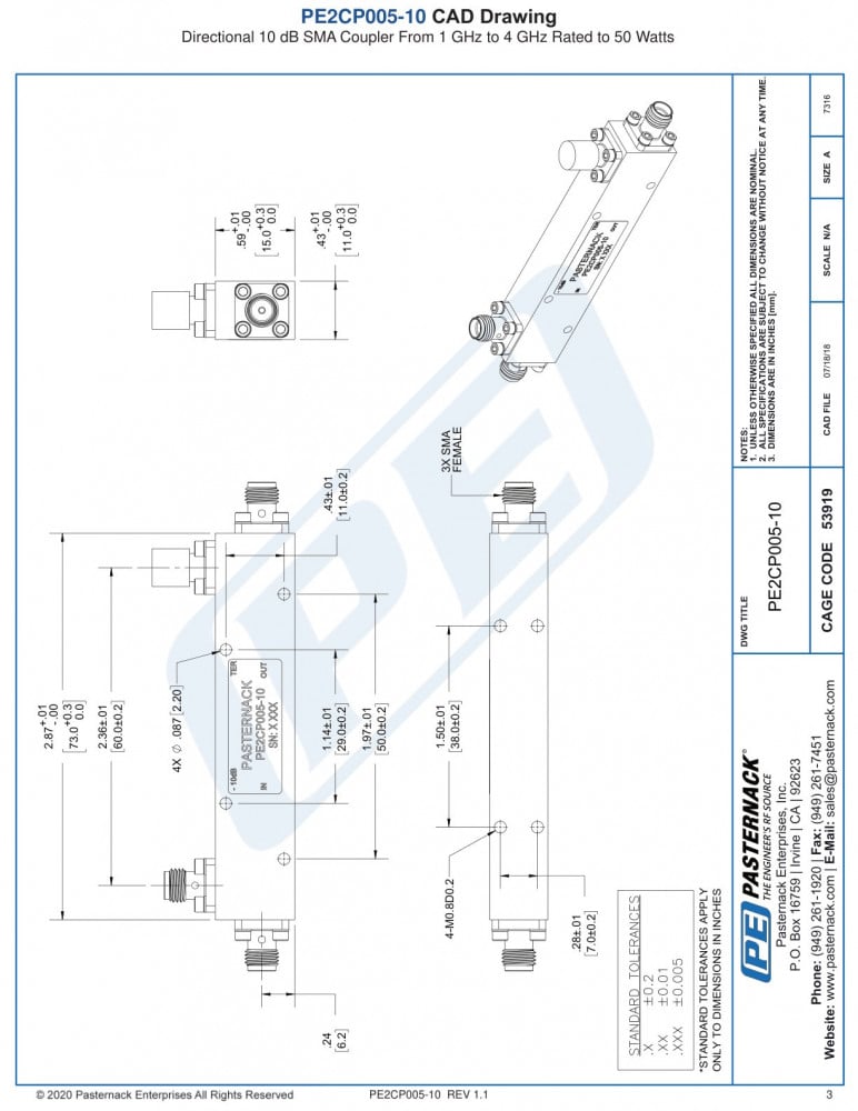PE2CP005-10 technical document page 3