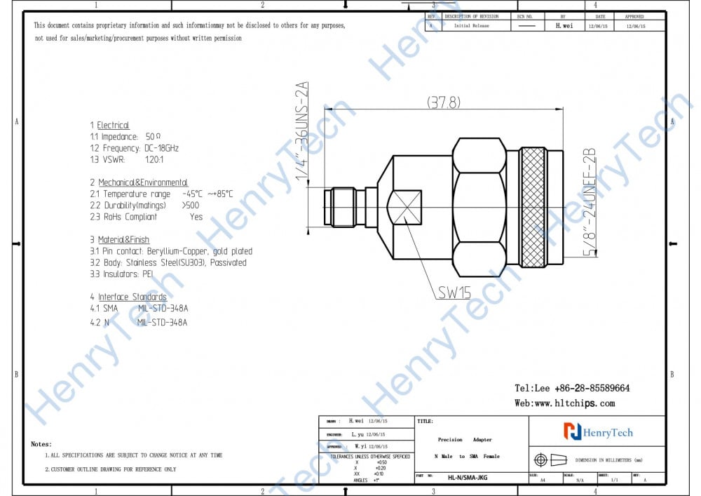 HL-N/SMA-JKG technical document preview