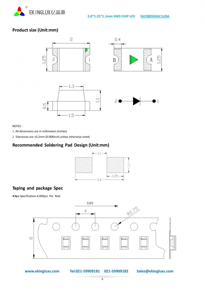 E6C0805SEAC1UDA datasheet page 6