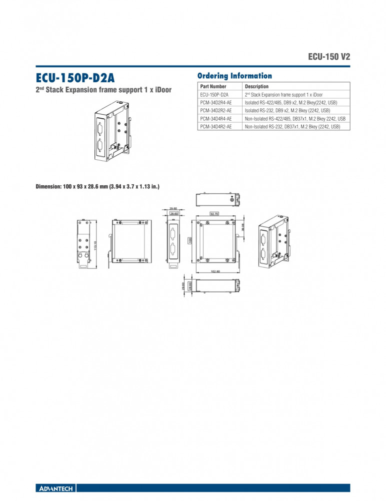 ECU-150 V2 technical document page 3