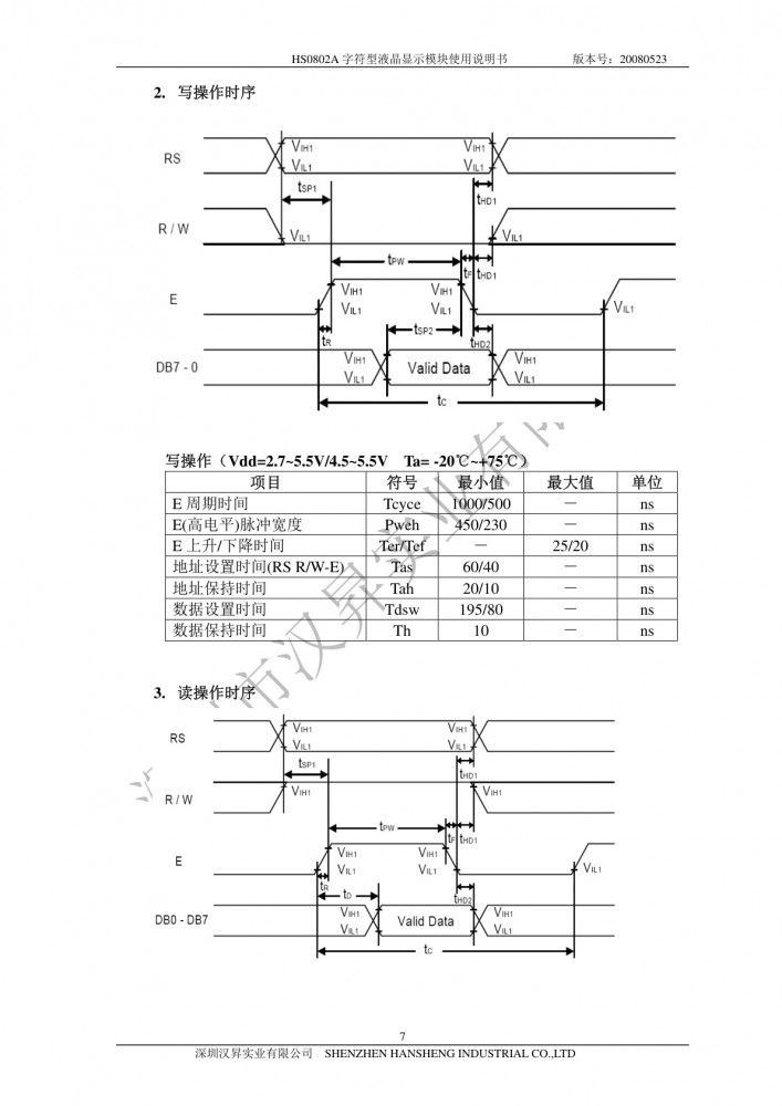 HS0802 technical document page 7