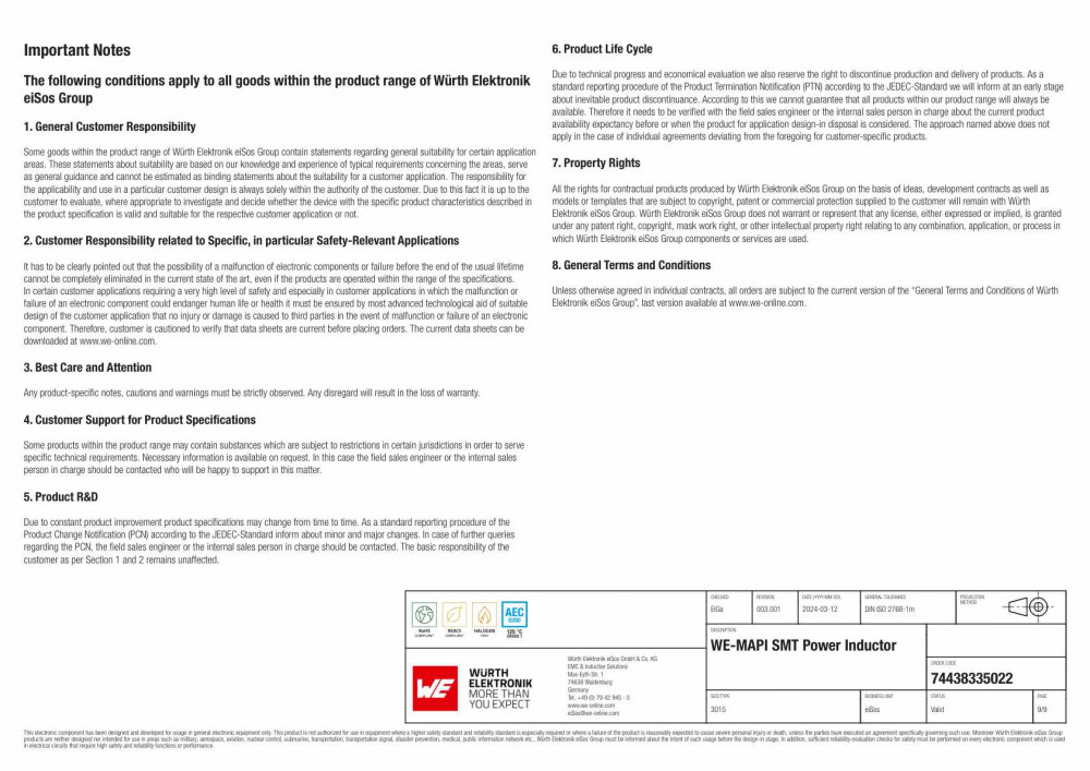 74438335022 datasheet page 9