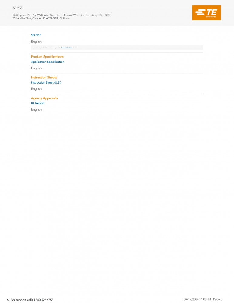 TE Connectivity 55792-1 document page 5