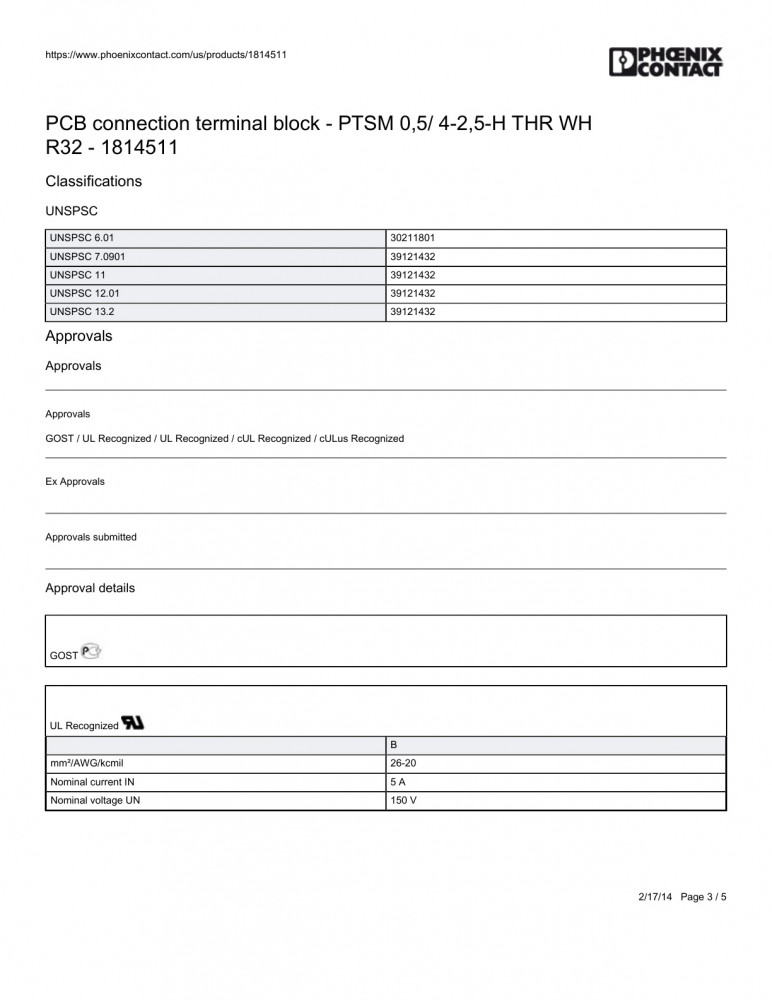 Phoenix Contact 1814511 product documentation page 3