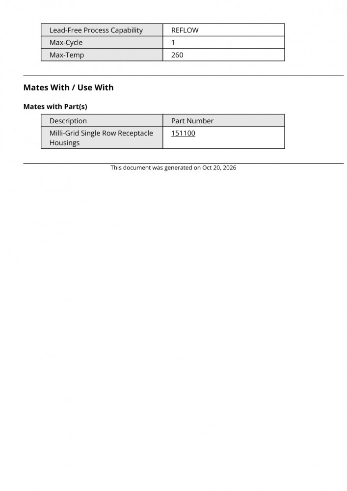 Molex Milli-Grid product specification page image 4