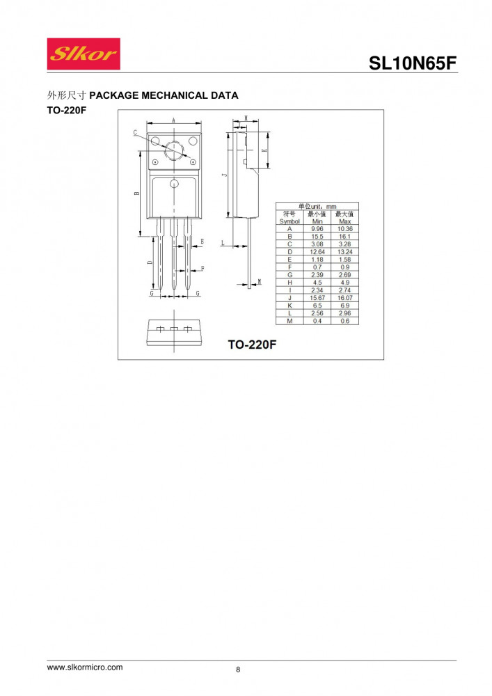 SL10N65F datasheet page 8