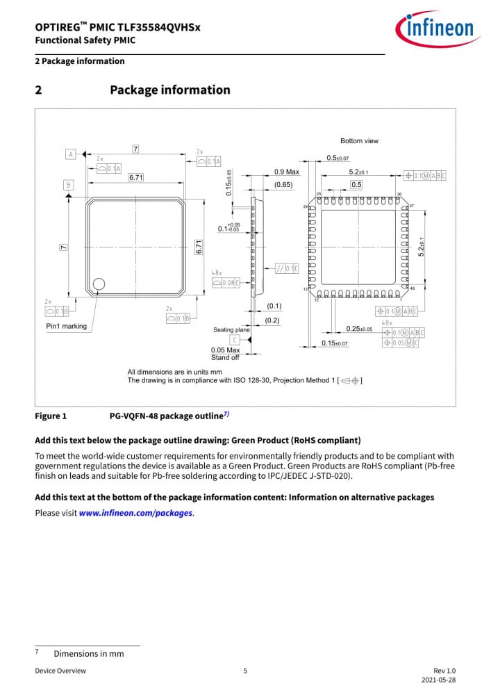 TLF35584QVHS1XUMA1 technical document page 5