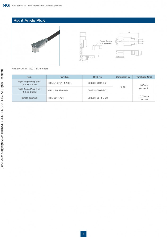 HRS H.FL Series document page 6