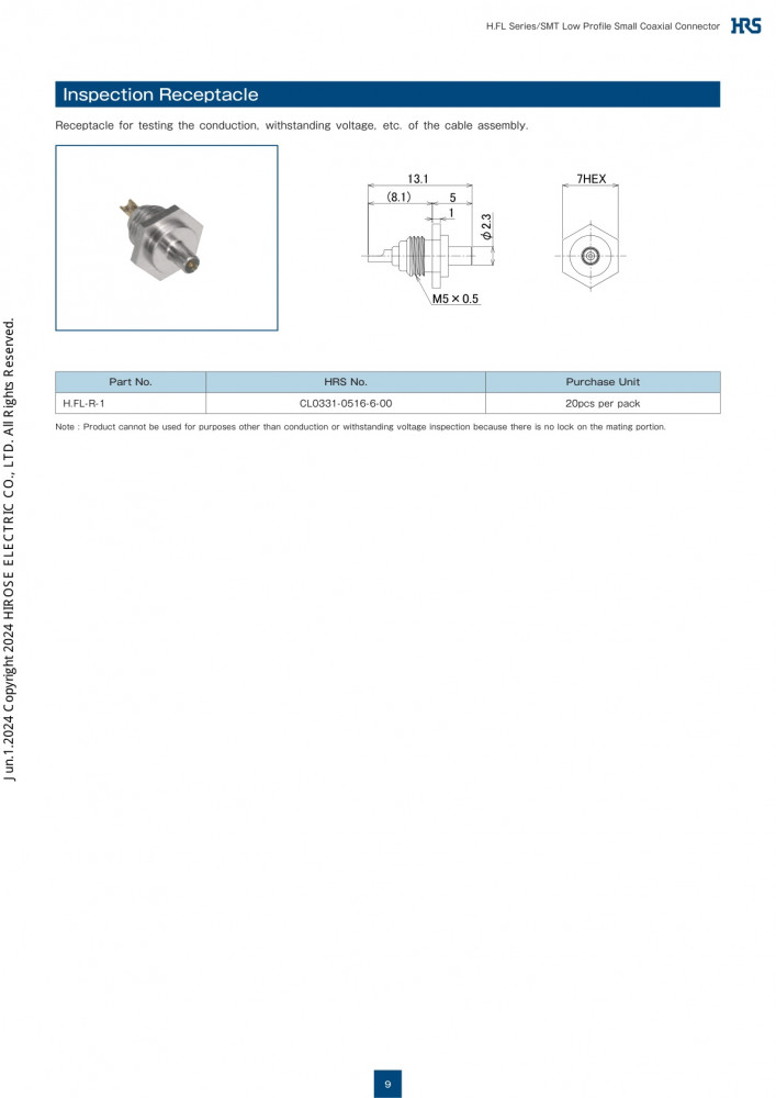 HRS H.FL Series document page 9
