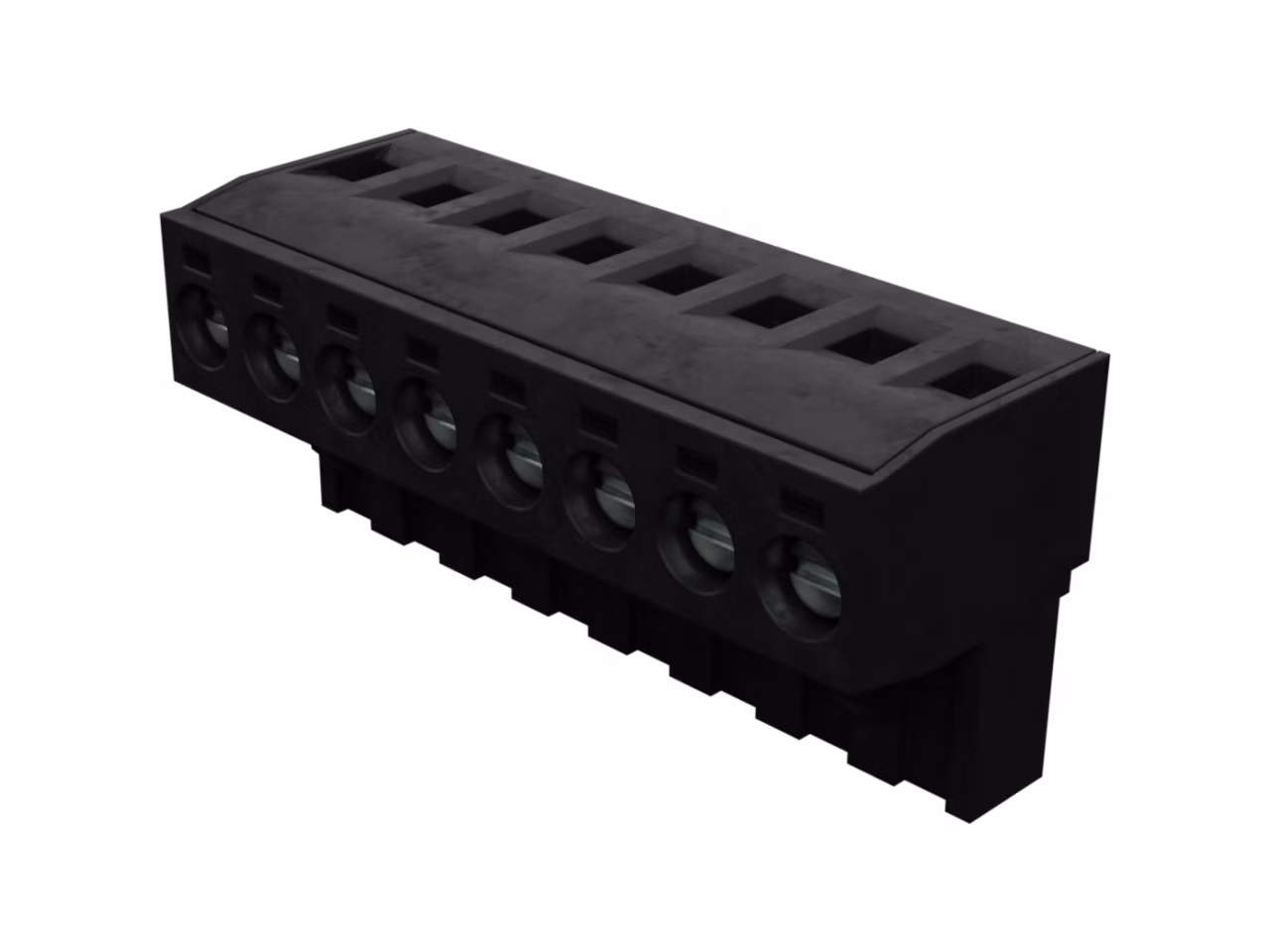 5.08mm Pitch Eurostyle Horizontal Plug, Gold (Au) Plated, Black, 8 Circuits for sale