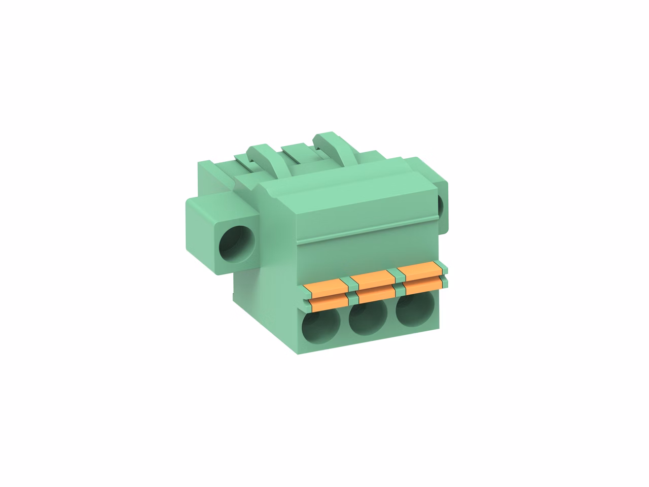 7.62mm Pitch Eurostyle Vertical PCB Header, with Retention Ends, 6 Circuits