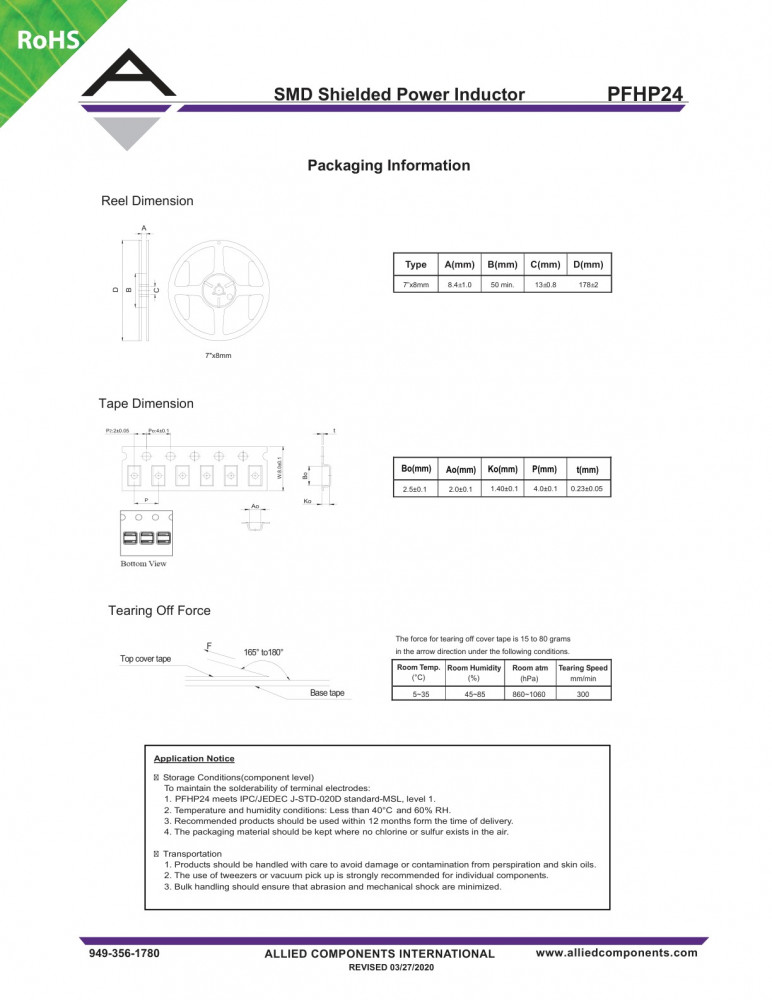 PFHP24 series technical document, page 3
