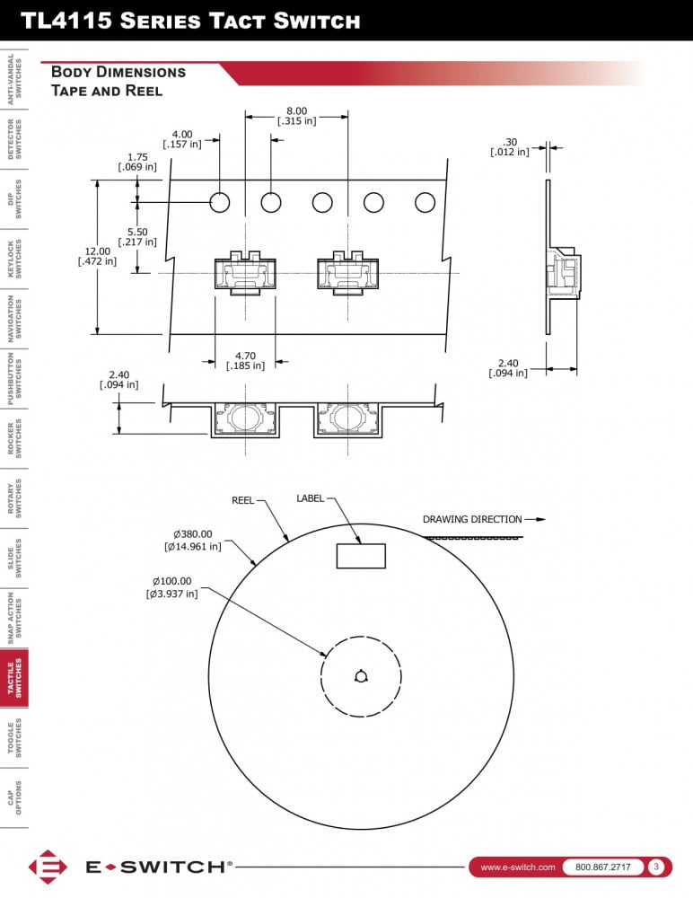 TL4115 series technical document page 3
