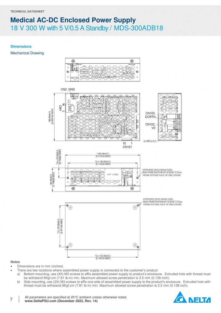 MDS-300ADB18 datasheet page 7