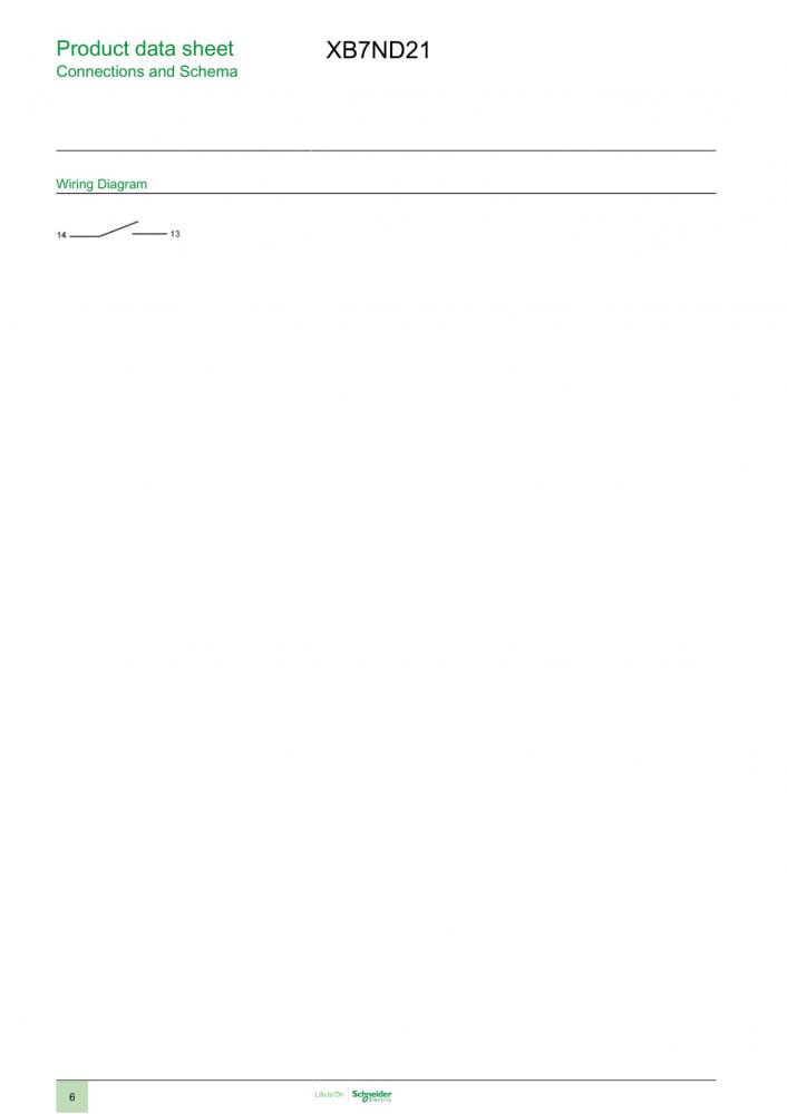 XB7ND21 technical document page 6
