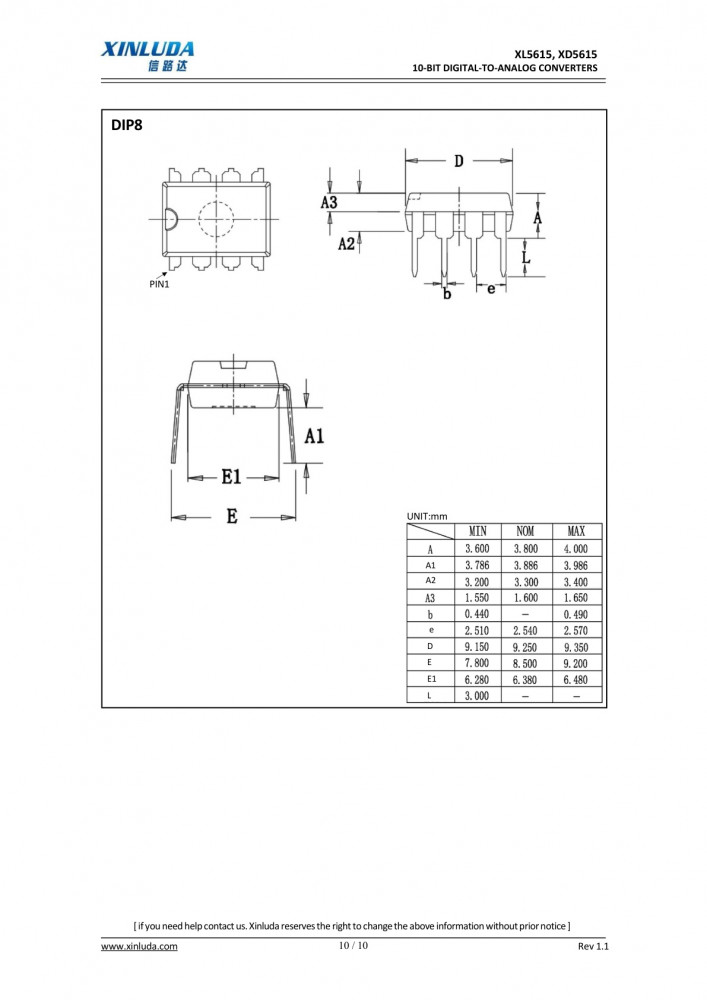 XD5615 datasheet page 10