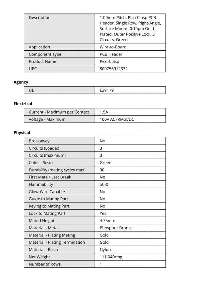 Product document preview, page 2