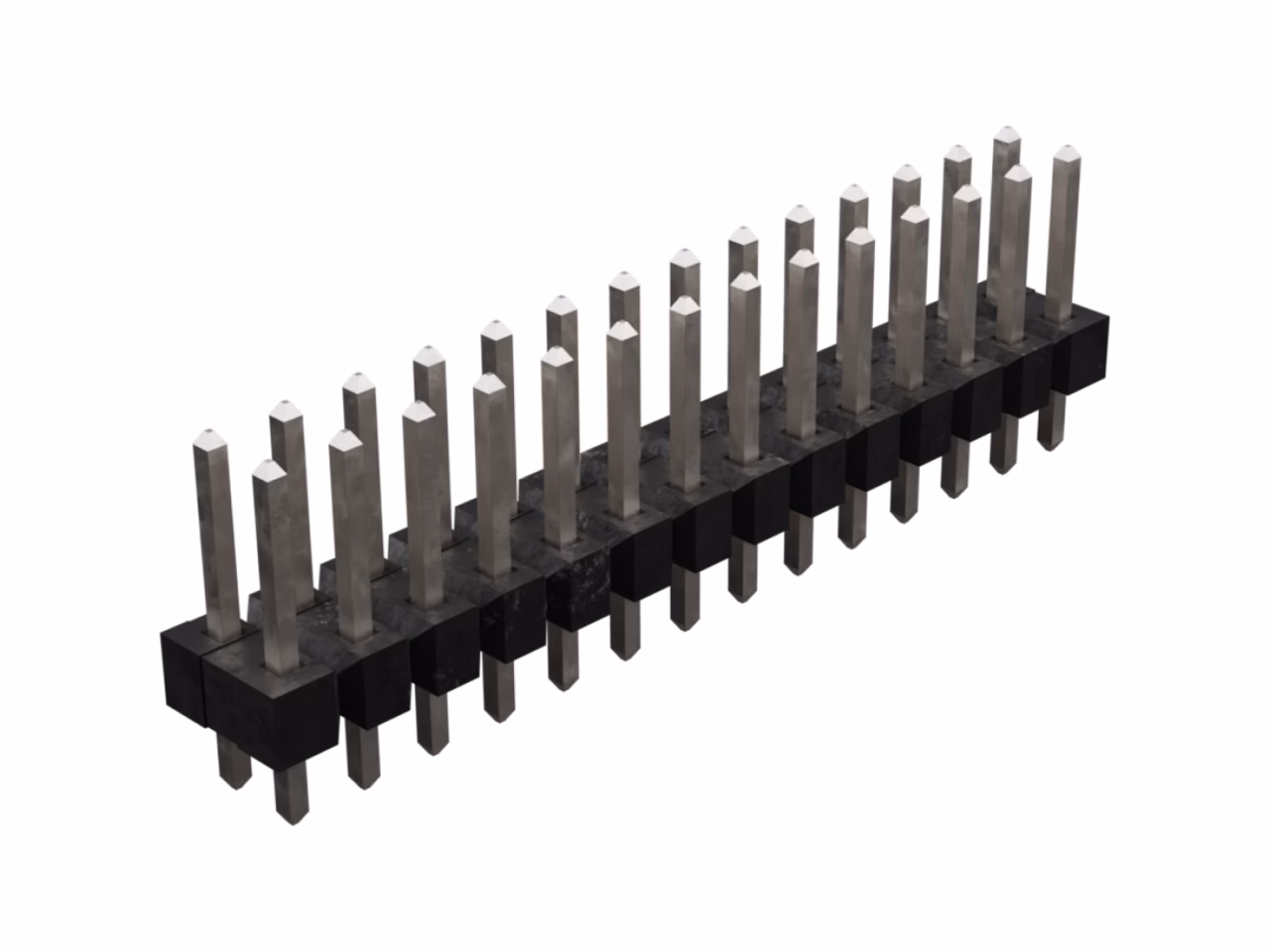 C-Grid Header, 2.54mm Pitch, Through Hole, Dual Row, Vertical, 28 Circuits, 2.54µm Tin (Sn) Plating, Tray Packaging, Lead-Free for sale