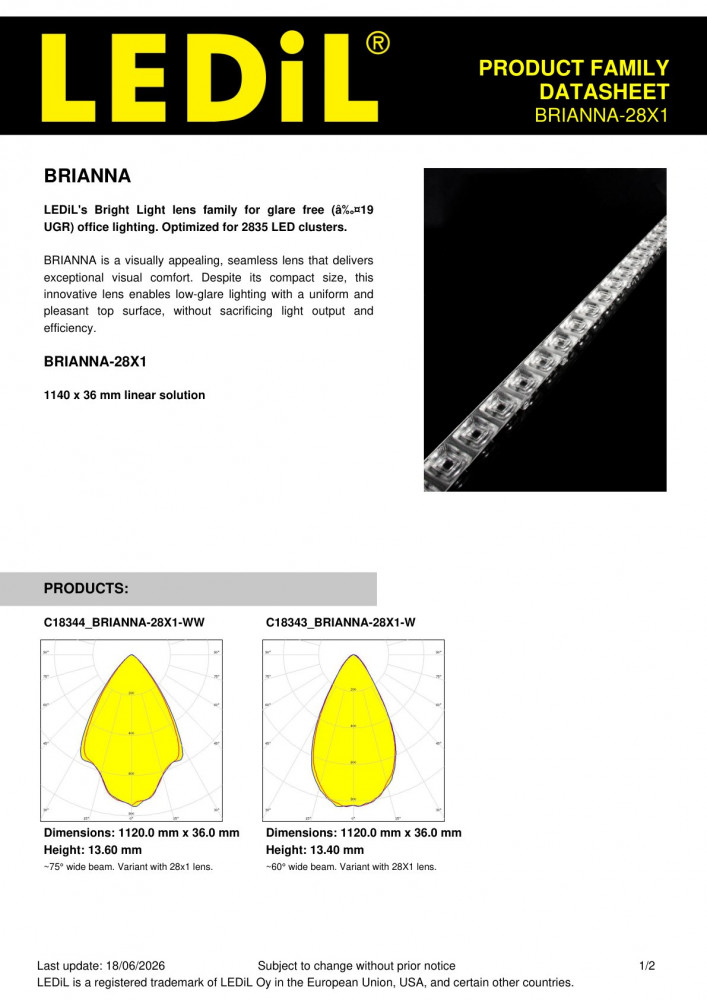 BRIANNA-28X1-W technical document page 1