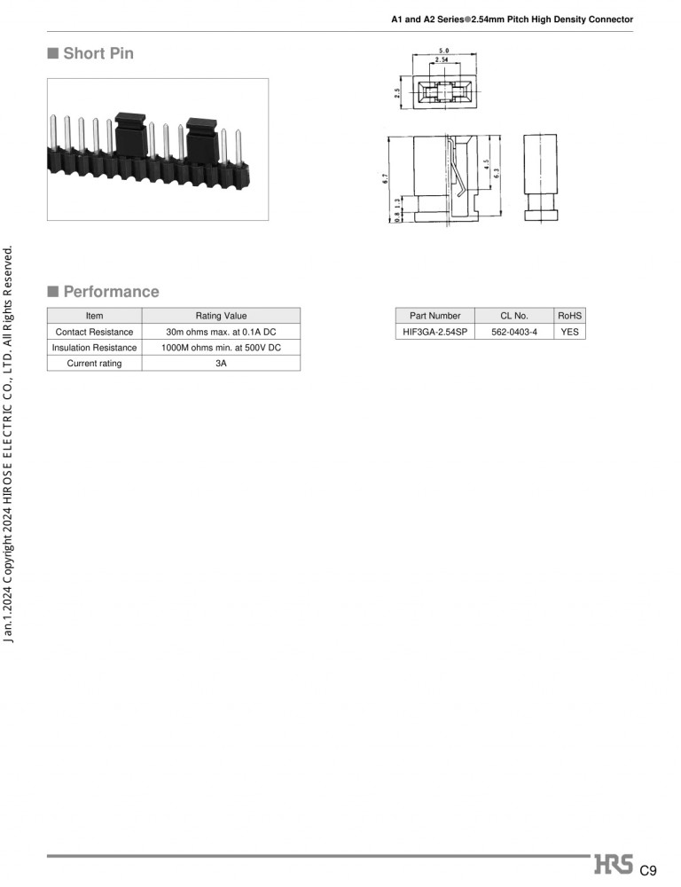 HRS A1 series document page 8