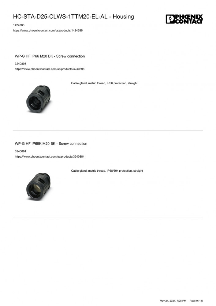 Phoenix Contact 1424386 technical document page 9