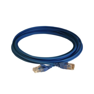 Patch cord RJ45/RJ45 High Density category 6 U/UTP LSZH blue 5m for sale