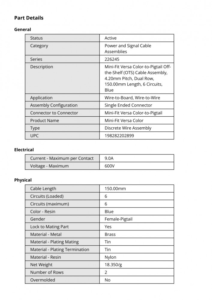 Product document page 2