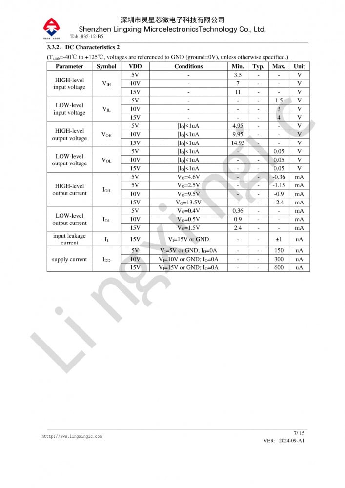 CD4076BM(LX) datasheet page 7