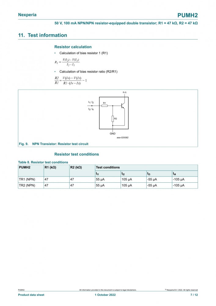 PUMH2 datasheet page 7