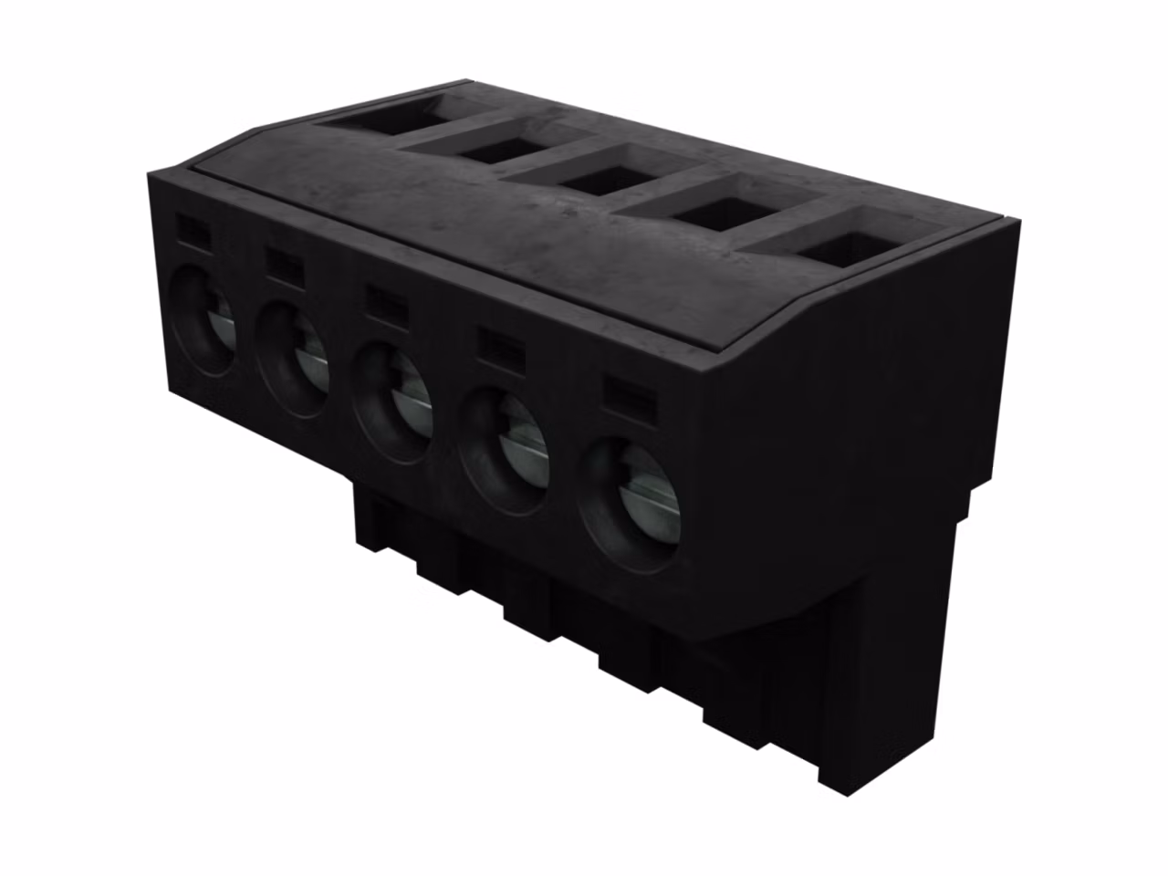 5.08mm Pitch Eurostyle Horizontal Plug, with Standard Imprinting, Gold (Au) Plated, Black, 5 Circuits for sale