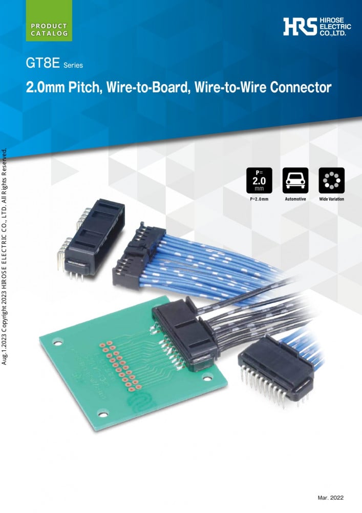 HRS GT8E Series datasheet page 1